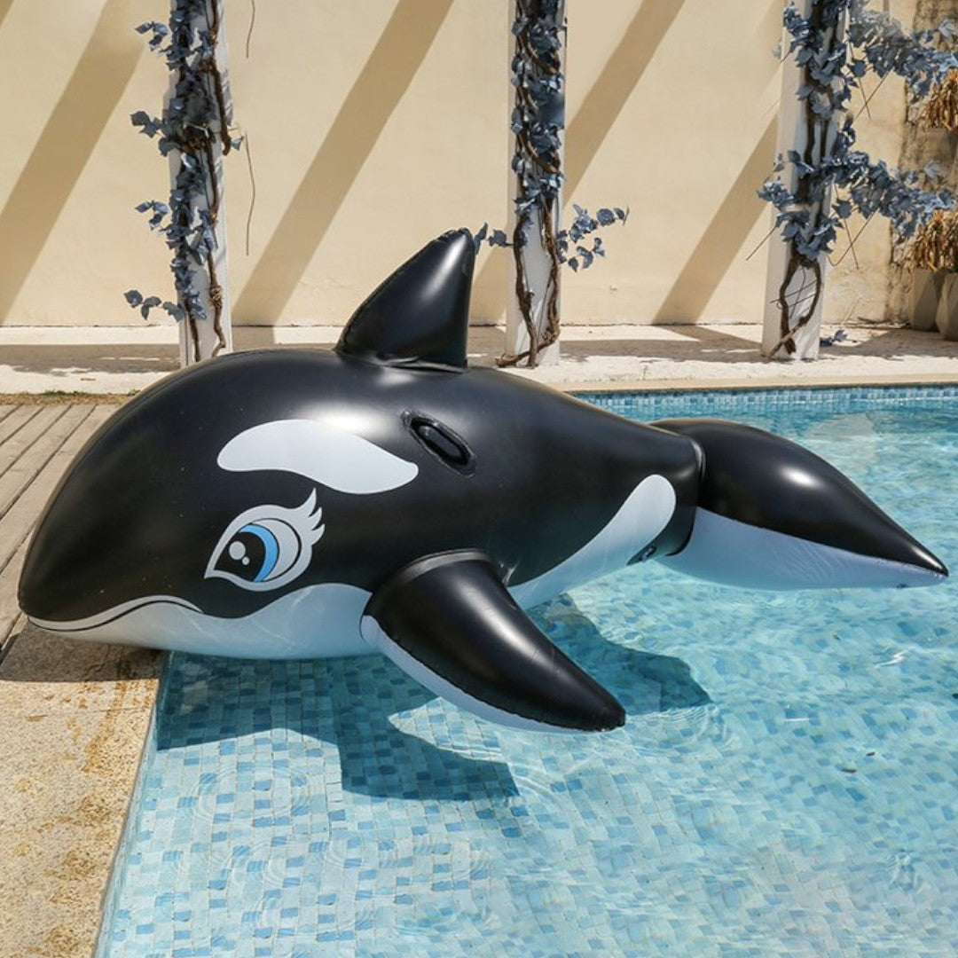 FLOTADOR FORMA ORCA NEGRA - Aleko | somosElHueco