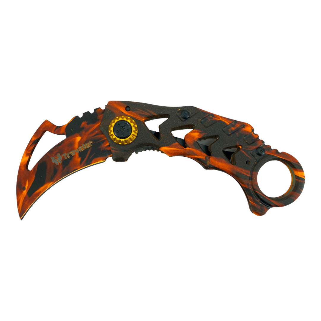 NAVAJA KARAMBIT TRAVELER FIRE SNOW 1638 X64 - Victorinos | somosElHueco