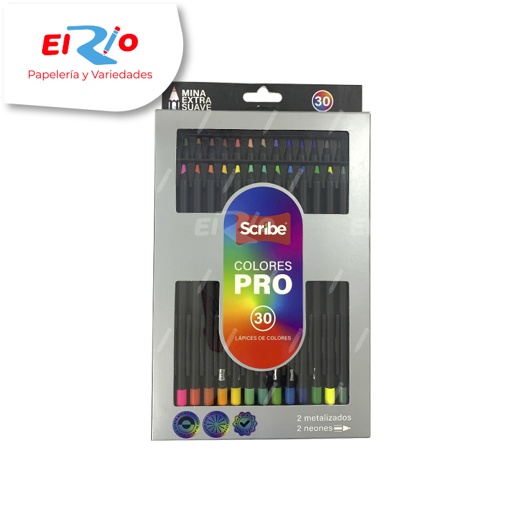 COLOR SCRIBE PRO X30 COLORES 4MM - Papelería El Río | somosElHueco